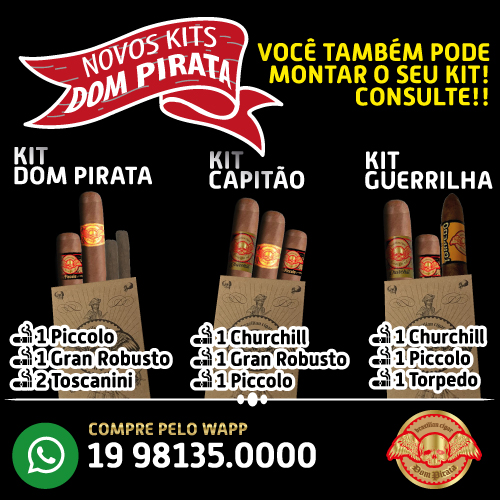 KITS DOS CHARUTOS – Charuto Dom Pirata